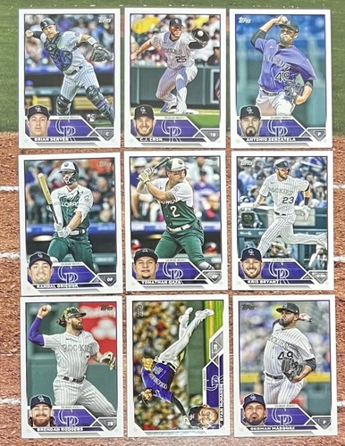 2023 Topps Series 1 - COLORADO ROCKIES - Team Set (Lot/ 9 Cards) | eBay