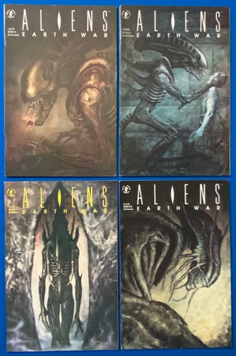 ALIENS EARTH WAR 1-4 VF 1990 DARK HORSE COMIC - SET COMPLETE ...