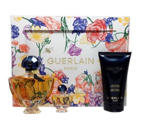 GUERLAIN SHALIMAR 3 PIECE GIFT SET EAU DE PARFUM SPRAY 50 ML/1.6 FL.OZ ...