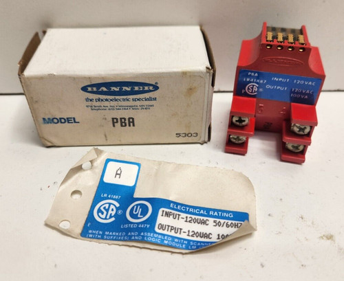 NEW IN BOX! BANNER 120V MULTI-BEAM POWER BLOCK LR41887 PBA | eBay