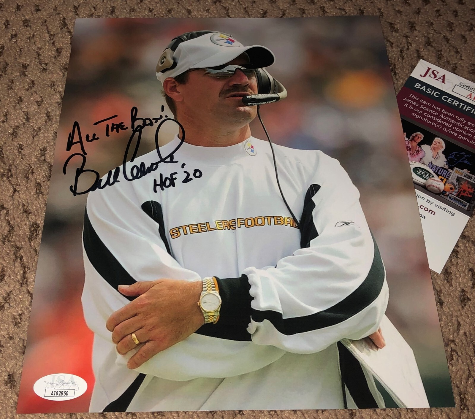 Bill Cowher Autographed Memorabilia | Signed Photo, Jersey ...