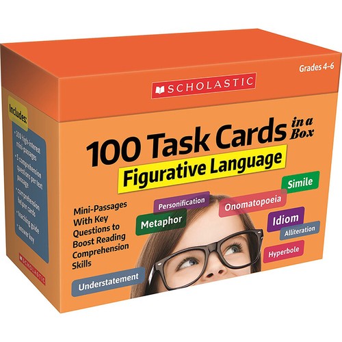 Scholastic Teaching Solutions 100 Task Cards in a Box: Figurative ...