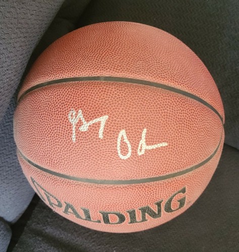 GREG ODEN SIGNED NBA BASKETBALL PORTLAND TRAILBLAZERS #1 W/COA+PROOF ...