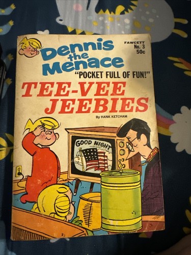 1970 Dennis the Menace pocket full of fun #3 Tee-Vee Jeebies Paperback ...