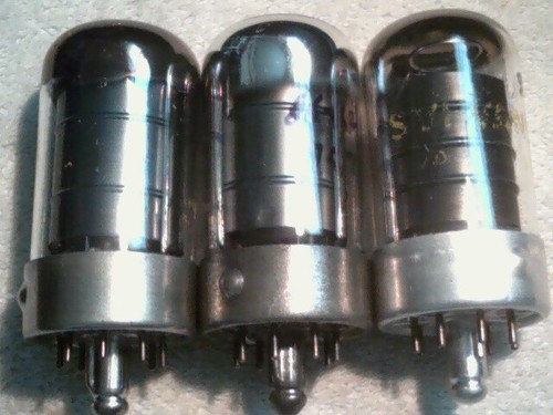 Vacuum Tube lot of 3ea 7C7 1tests 91 on meter tstd amp radio amplifier ...