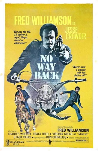 NO WAY BACK Movie POSTER 27x40 Fred Williamson Charles Wood Tracy Reed ...