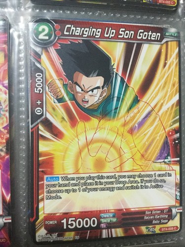 Dragon Ball Super TCG Charging Up Son Goten BT4-008 C Near Mint | eBay