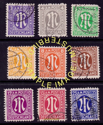 EBS Germany 1945 Allied Occupation Bizone - American print - Michel 1-9 ...