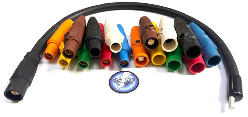 4/0 Pigtail with Offset Pin (Type W) 600v Camlock Male or Female you ...