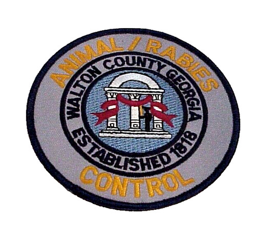 WALTON COUNTY GEORGIA ANIMAL /RABIES CONTROL EST. 1818 GA 4" POLICE ...