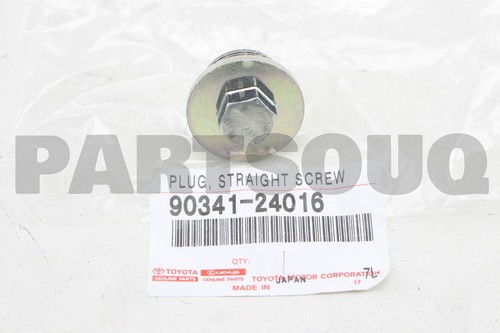 9034124016 Genuine Toyota PLUG (FOR FRONT DIFFERENTIAL DRAIN) 90341 ...