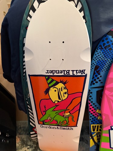 Neil Blender Rocking Dog G&S White Skateboard Deck Original 1980s Shape ...