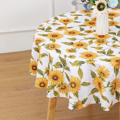 Round Wipe Clean Tablecloth for sale | eBay