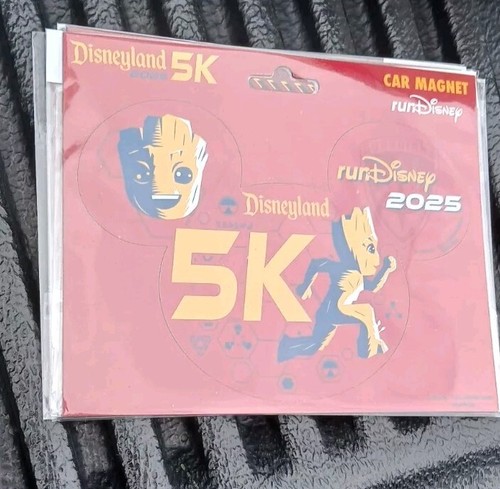 2025 RUN DISNEY Disneyland Half Marathon 5k Car Magnet Marvel Guardians ...