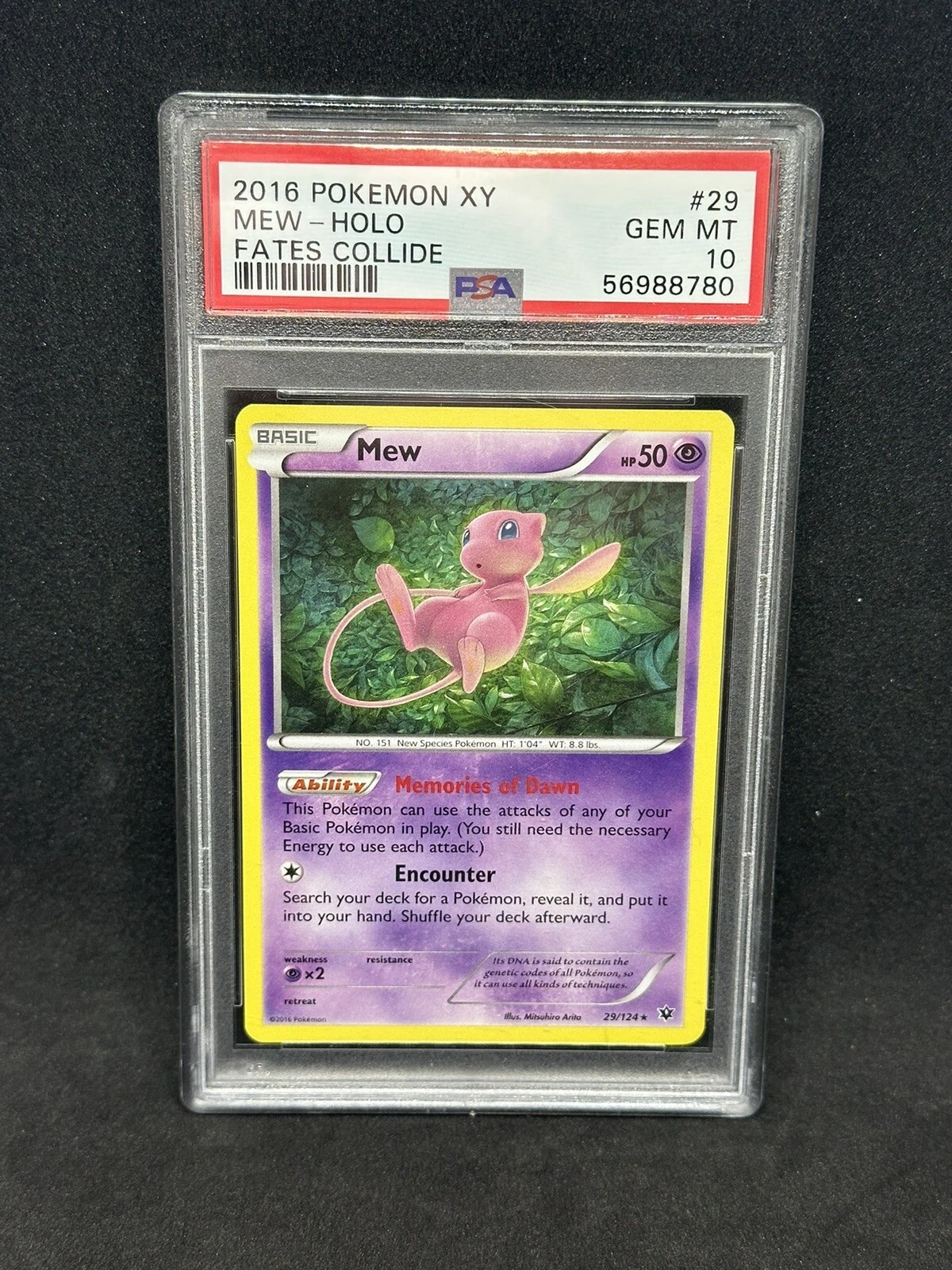 Mew 2016 XY: Fates Collide #029/124 Holo Price Guide - Sports Card Investor