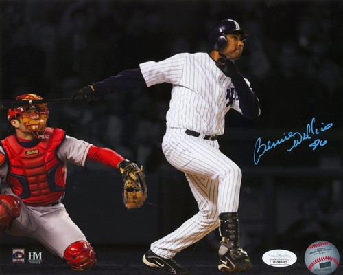Bernie Williams New York Yankees Signed ALCS Blue Ink 8x10 Photo JSA | eBay