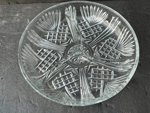 VINTAGE PINEAPPLE CUT CRYSTAL SERVING OR FRUIT BOWL MID CENTURY DISH | eBay