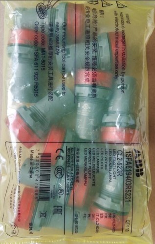 10PC Original ABB red button indicator light CL2-523R AC230V Free ...