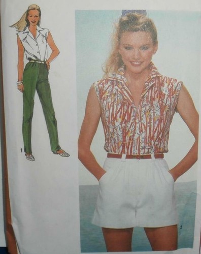 Simplicity Sewing Pattern 9552 Woman's Shirt Pants Shorts 12 | eBay