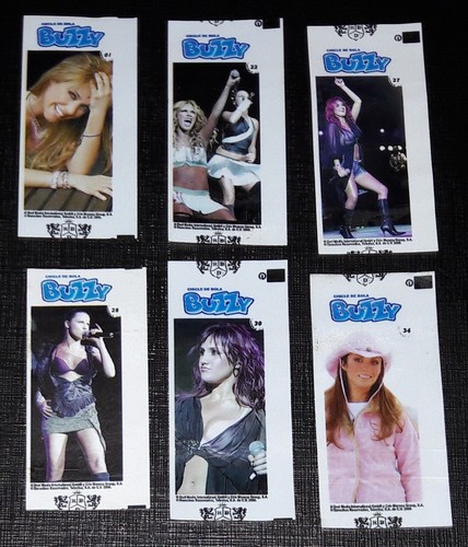 RBD REBELDE LOT OF 6 CARDS BUBBLE GUM NEW 2006 DULCE MARIA ANAHÍ BRAZIL ...