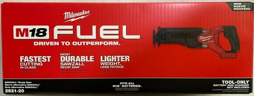 Milwaukee 2821-20 Fuel M18 volt Gen 2 Sawzall Reciprocating Saw New in ...