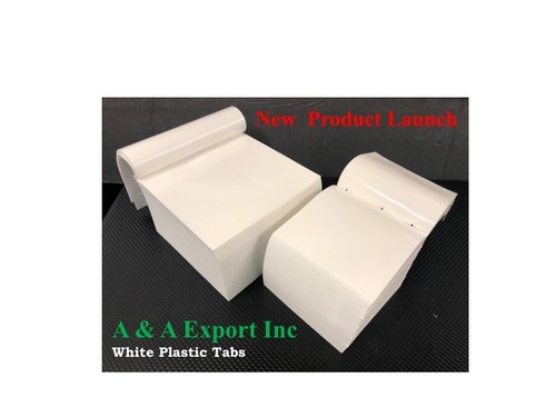 Free Shipping - On Sale Now - 4x4 White Plastic Tabs 5,000 cts - A&A ...