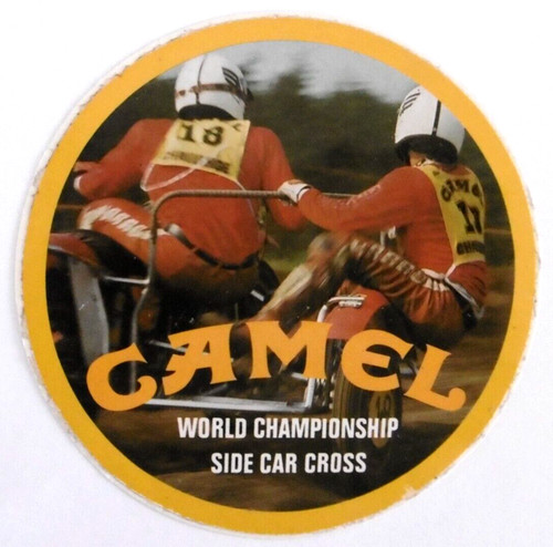 Promotional Stickers Camel World Championship Side Car Cross Team ...