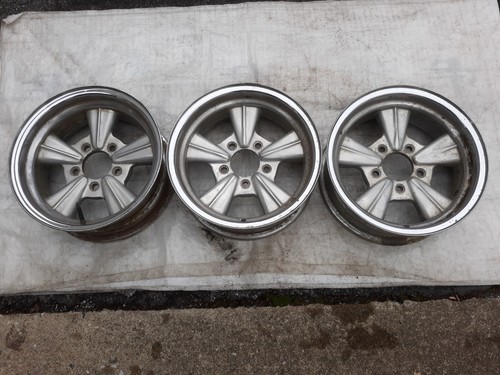 1965 Chevy Mickey Thompson M/T RADER Wheels 14x6 5 Spoke Steel 2 Piece ...