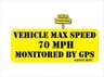 1 Pair Attention This Vehicle's Speed Is Monitored By GPS Decal p398 | eBay