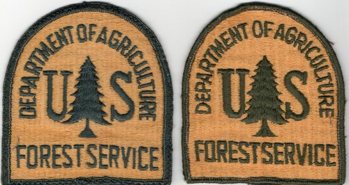 National Forest Service 1962-75 Two Flatbottom Patches USFS Forestry | eBay