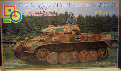CLASSY HOBBY MC16001 1/16 SCALE PANZERKAMPFWAGEN II AUSF L "LUCHS ...