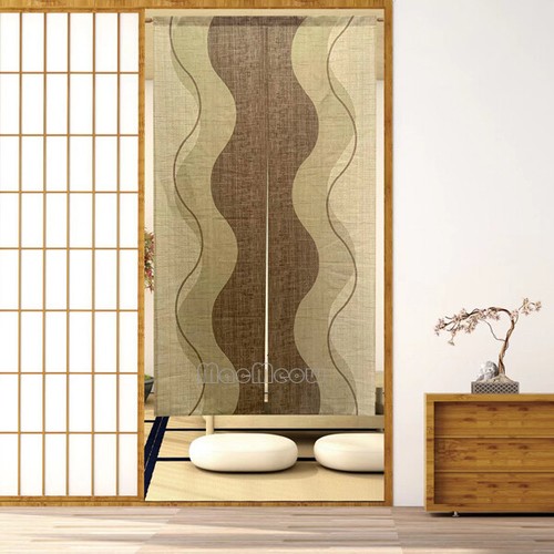 Waves Print Noren Door Doorway Hanging Curtain Modern Room Divide ...