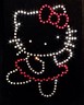 Hello Kitty Iron On Hot Fix Rhinestone Crystal Diamante Transfer Motif ...