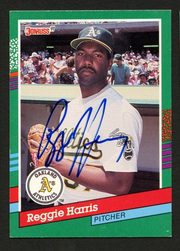 Reggie Harris #704 signed autograph auto 1991 Donruss Baseball Trading ...