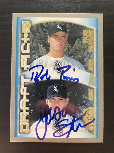 2000 Topps #214 Rob Purvis & Jason Stumm Dual Signed Card | eBay