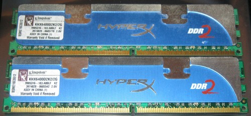 2GB KIT KINGSTON HyperX DDR2 RAM 800MHz PC2-6400U 240-pol. CL5 ...