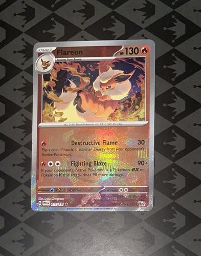 Flareon Master Ball Pattern 013/131 Prismatic Evolutions Holo Card | eBay