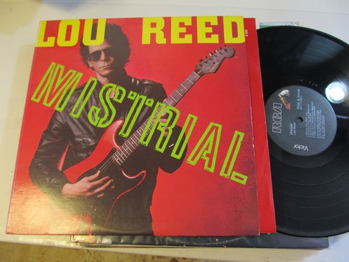 Lou Reed Mistrial LP 1986 US velvet underground rap RCA AFL-1-7190 oop ...