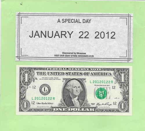 JANUARY 22, 2012 .. 2006 ..UNCIRC $1 L 2012 0122 R .. BIRTHDAY NOTE | eBay