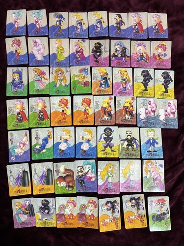 Set of 53 FINAL FANTASY FF6 TCG Bandai Carddass Trading Card Square ...