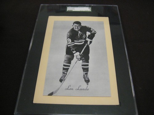 RARE 1945-64 BEEHIVE GROUP 2 BLACKHAWKS LEN LUNDE SGC GRADED | eBay