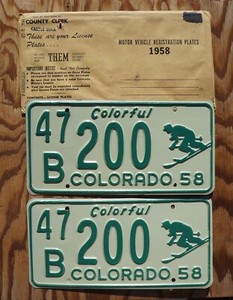 Collectible Colorado License Plates for sale | eBay
