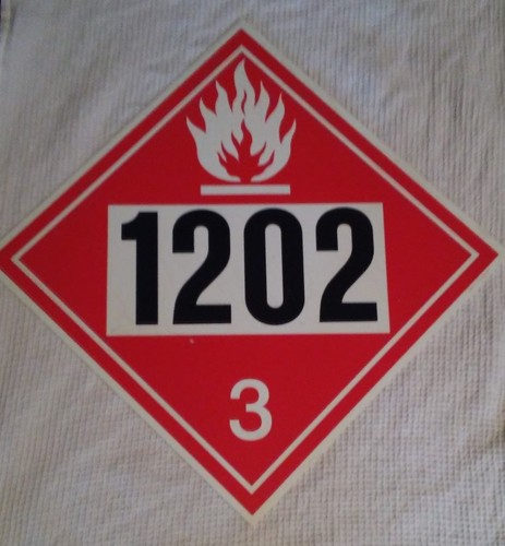 Flammable Liquid Placard UN 1202 Vinyl 25/pack 10-3/4 x 10-3/4 | eBay