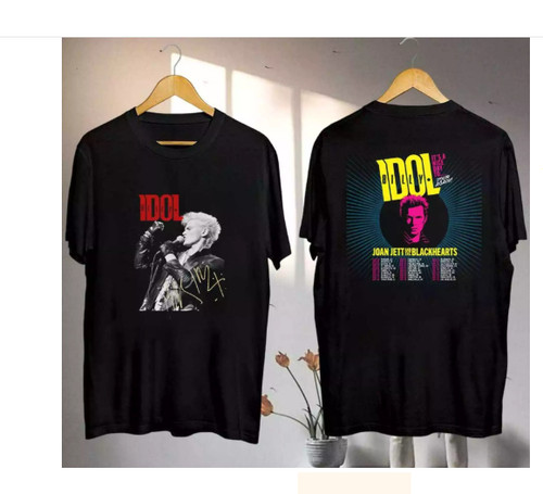 Billy Idol 2025 Concert T Shirt Billy Idol Merch 2 side | eBay