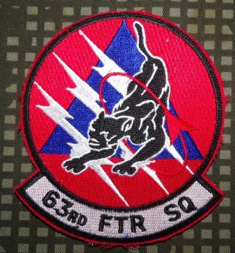 US Air Force 63rd Fighter Squadron Full Color Patch USAF | eBay