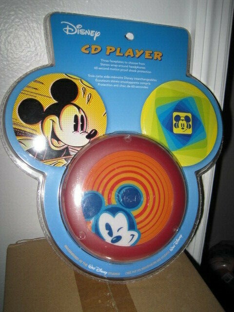 Disney Mickey Mouse Dcd6000c Portable Cd Player Radio Disney Cd Player