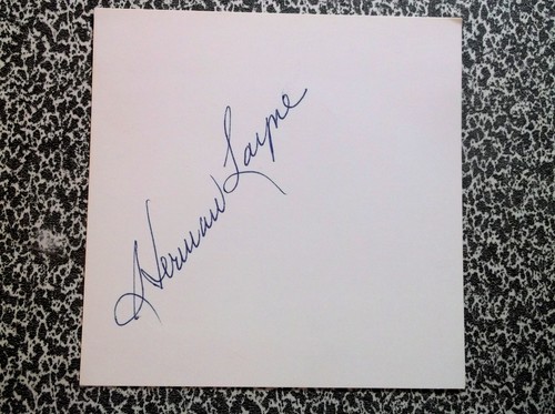 HERMAN LAYNE (1901-1973) AUTOGRAPHED 4x4 Card MLB Player 1927 Pirates 1 ...