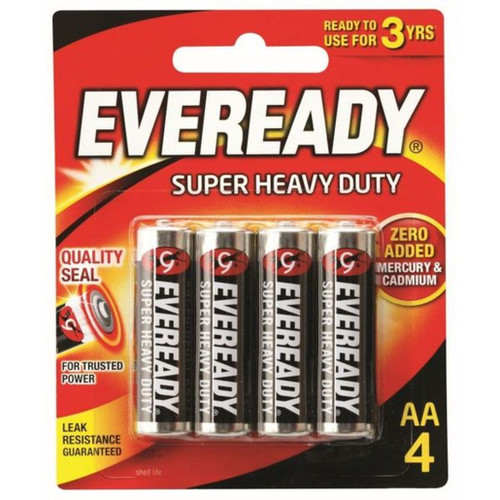 Eveready Battery Shd Aa Pack Of 4 - E301344000 | eBay Australia