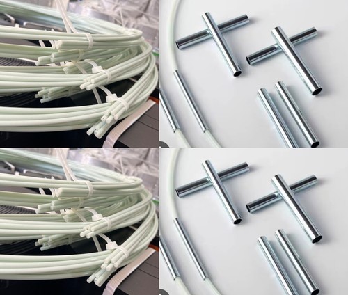 Fiberglass Rod Set 5pcs 10ft Long 5mm Diameter + 9 Connectors | eBay