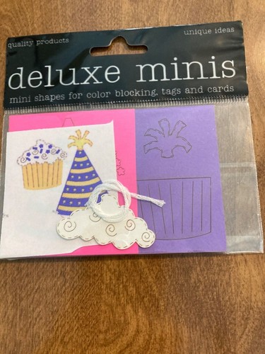 Deluxe Cuts minis- cupcake & party hat | eBay